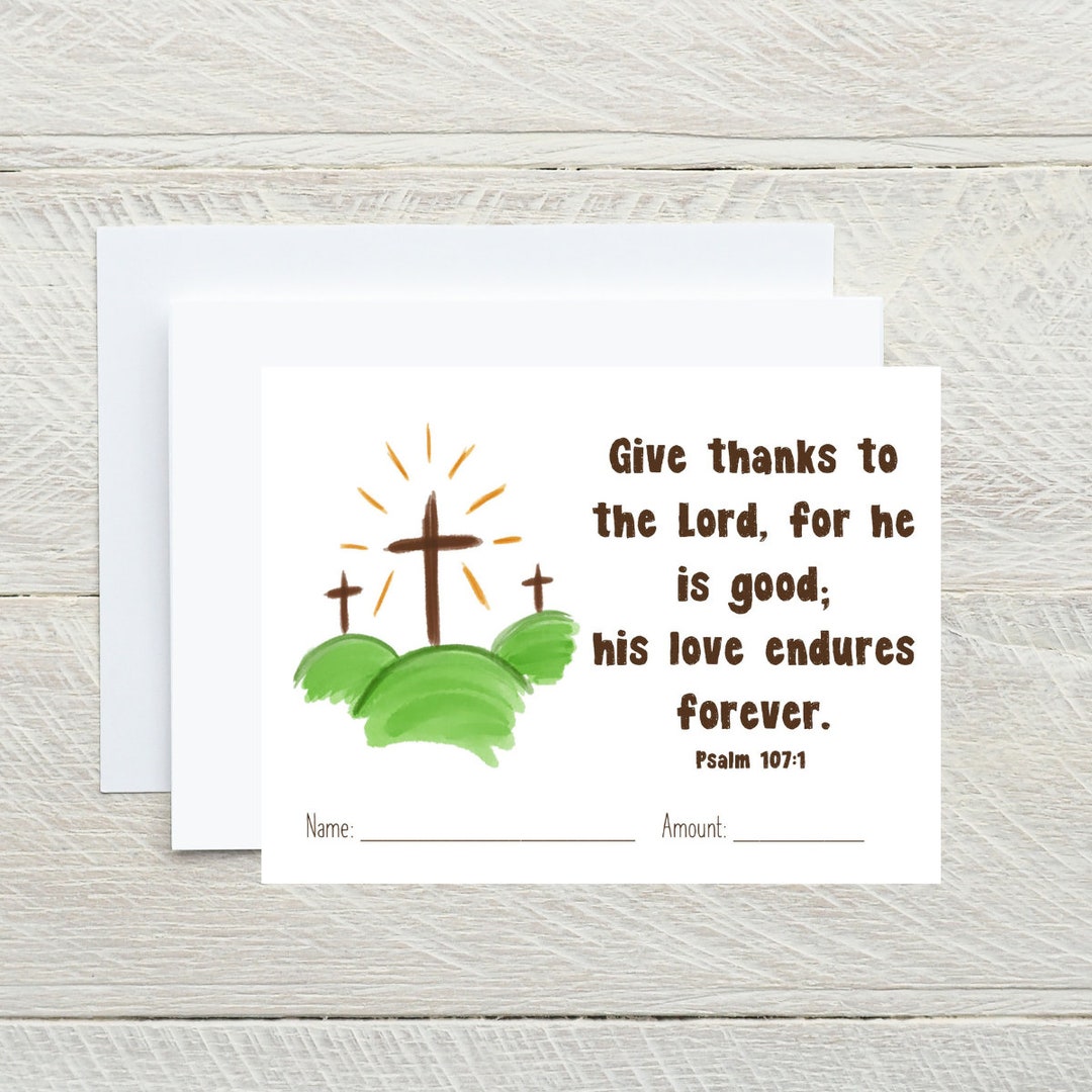 3 Crosses Offering Envelope | Tithing Envelope | Kids Offering Envelope ...