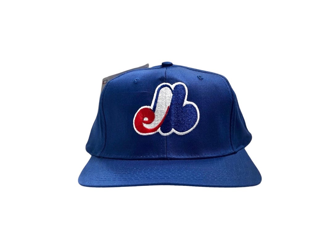 Vintage Montreal Expos Snapback Hat Cap Adult OSFA Deadstock NWT 90s ...