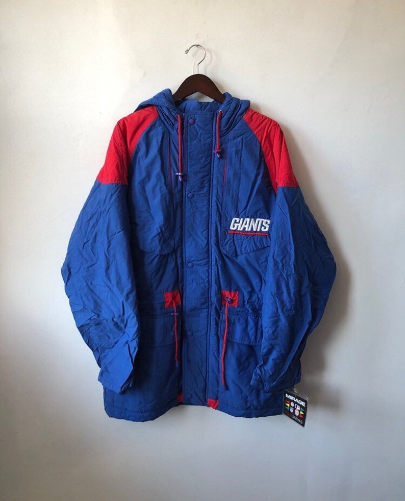 Vintage New York Giants Mirage First String Jacket Coat Mens - Etsy