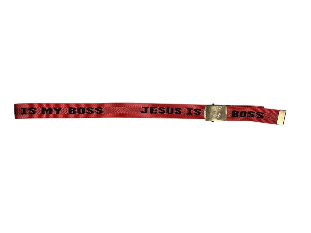 Vintage Jesus is My Boss Web Belt Adult OSFM Deadstock NWOT 90s WWJD - Etsy