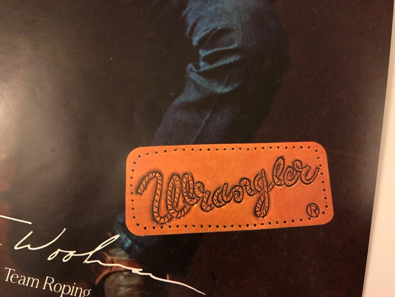 Vintage Wrangler Blue Bell Jeans Denim 1981 Promotional Poster ...