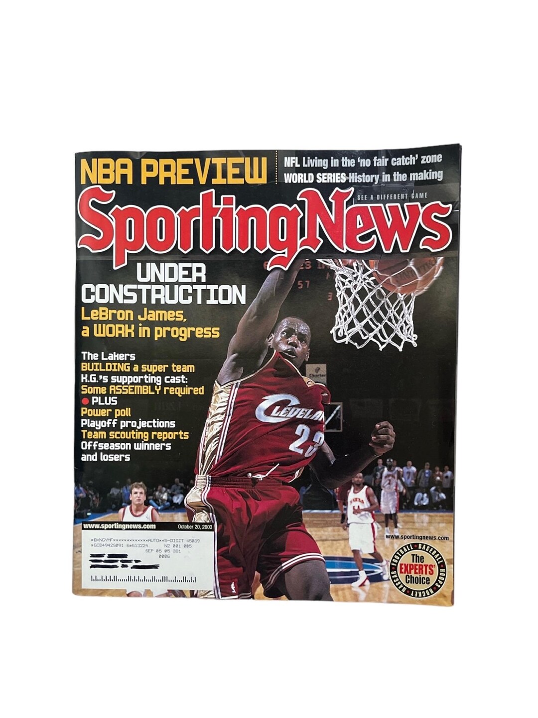 Vintage Sporting News Magazine Lebron James Rookie Cover Story ...