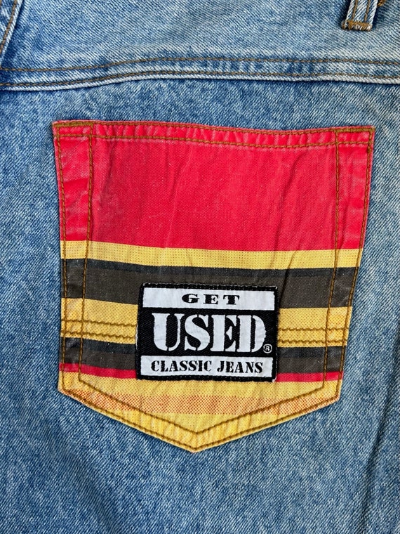 vintage get used ethnical roots jeans mens size 30 de… - Gem