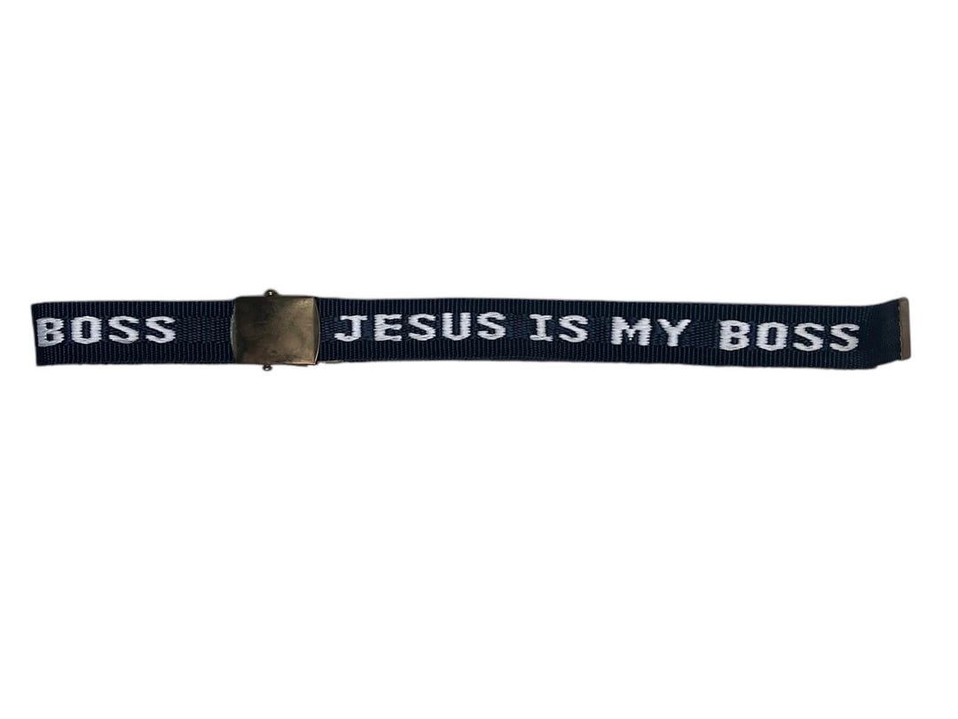 Vintage Jesus is My Boss Web Belt Adult OSFM Deadstock NWOT 90s WWJD - Etsy