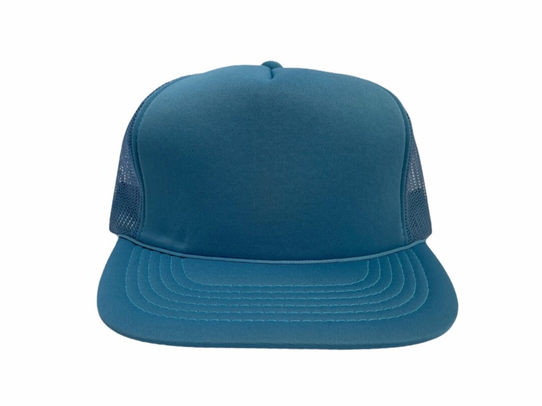 Vintage Youngan Mesh Foam Plain Trucker Snapback Hat Cap Adult S/M ...