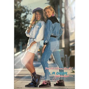 Vintage LA Gear Jeanswear Sign Poster Store Display Deadstock 90s - Etsy