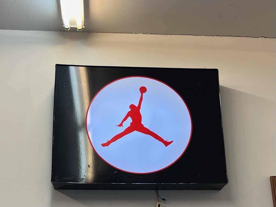 Vintage Air Jordan Nike Neon Light up Sign Dealer Issue Store Display ...