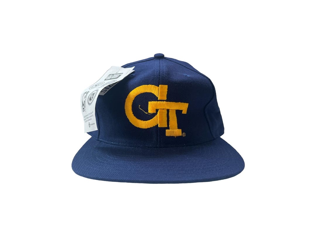 Vintage Georgia Tech Yellow Jackets Fitted Hat Mens Size 7 Deadstock ...