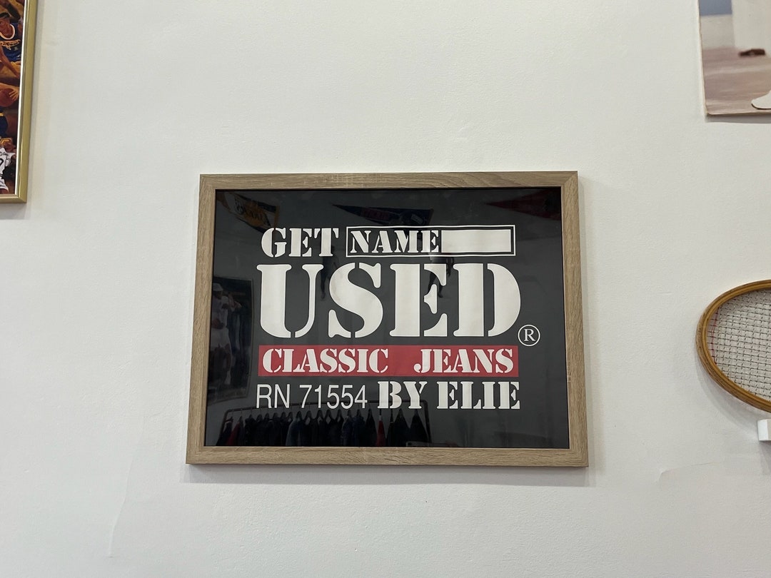 Vintage Get Used by Elie Classic Jeans Dealer Issue Poster Store ...