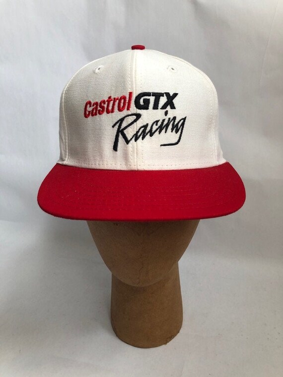 Vintage Castrol GTX made in USA racing adjustable hat… - Gem