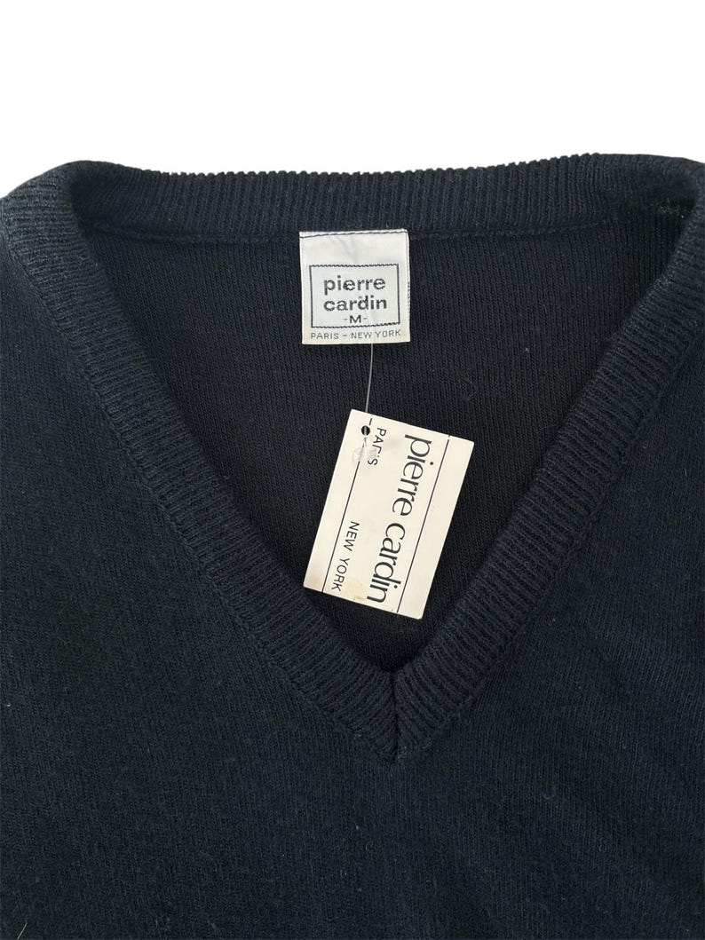 Vintage Pierre Cardin Sweater Mens Size Medium Deadstock NWT 80s Made ...