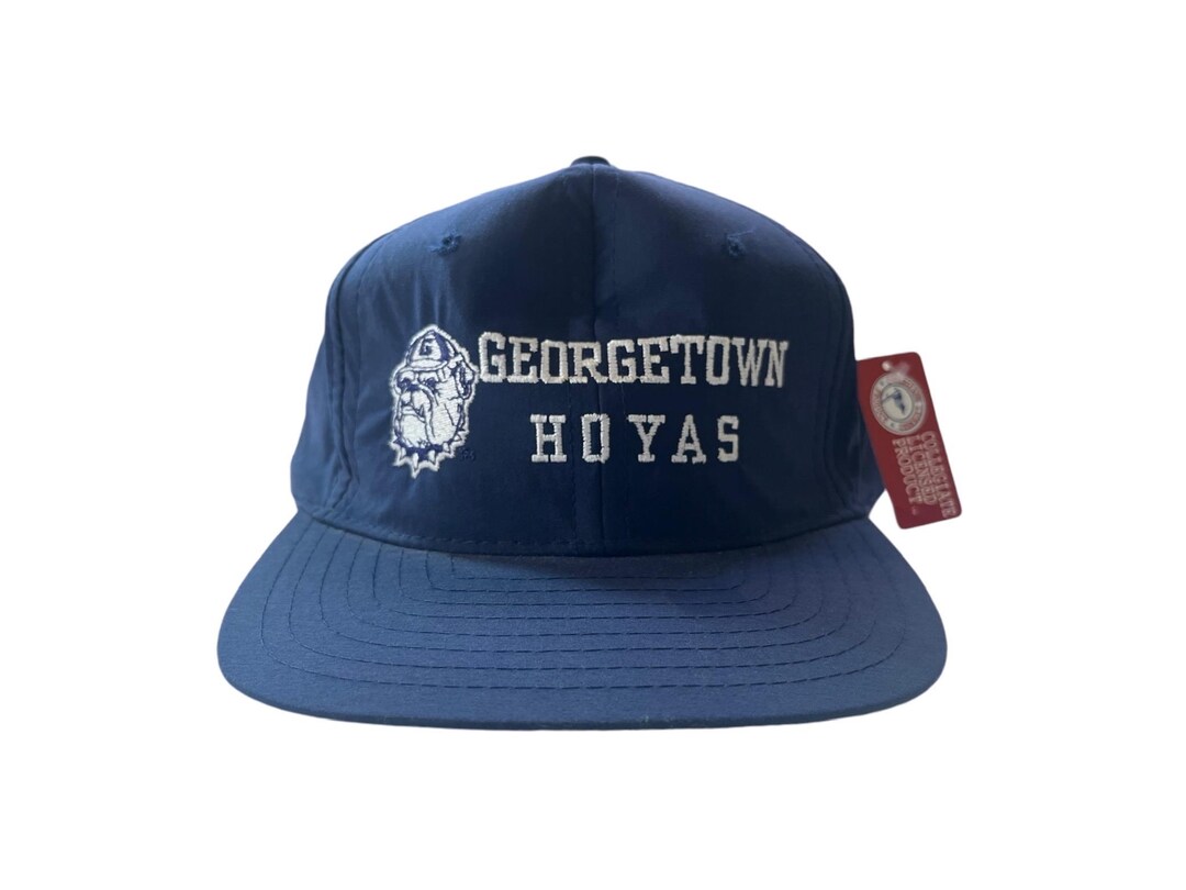 Vintage Georgetown Hoyas Nylon Water Resistant Hat Adult OSFA Deadstock ...