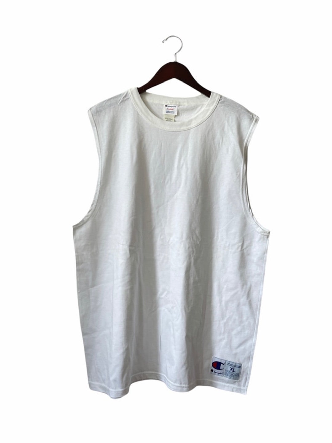 Vintage Champion Basketball Cutoff Muscle Tank Top Mens Size XL ...