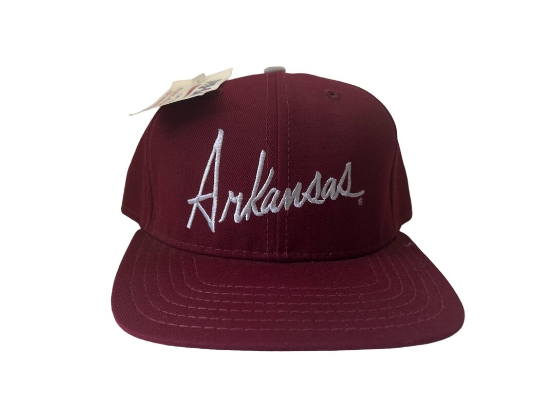 Vintage Arkansas Razorbacks Hat Cap Adult OSFA Deadstock NWT 90s Made ...