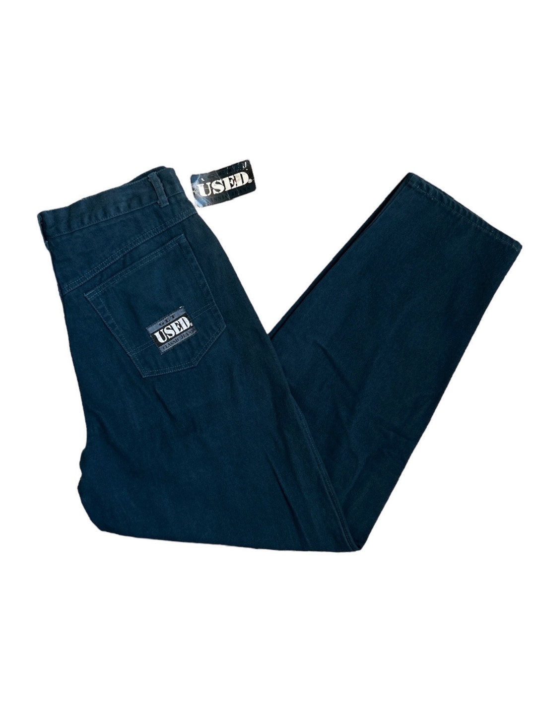 Vintage Get Used Blue Jeans Mens Size 38 Deadstock NWT 90s - Etsy