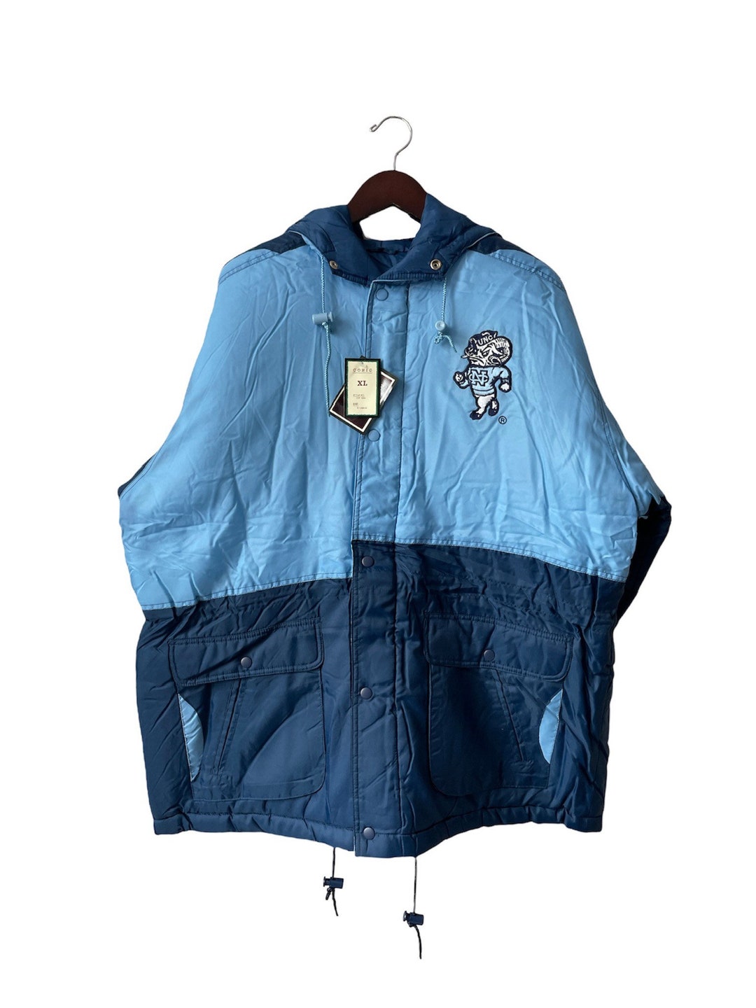 Vintage UNC Tar Heels Conic Jacket Coat Mens Size XL Deadstock NWT 90s ...