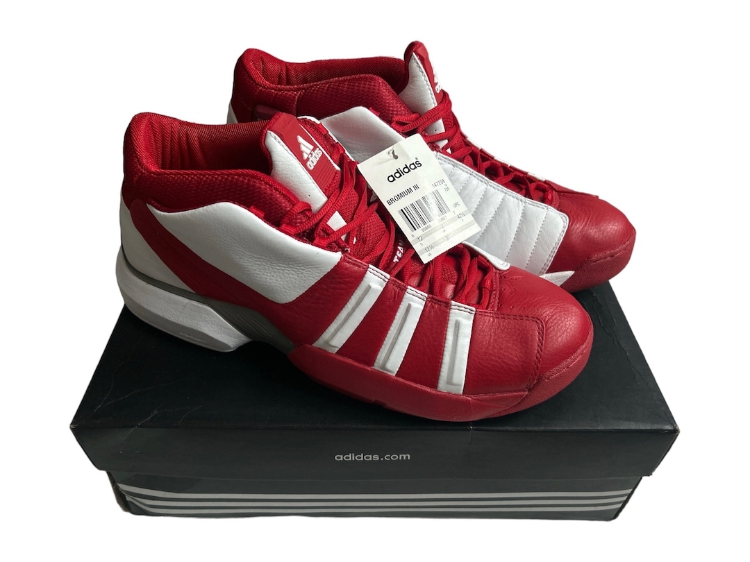 Vintage Adidas Bromium III Basketball Sneakers Shoes Mens Size 12.5 ...
