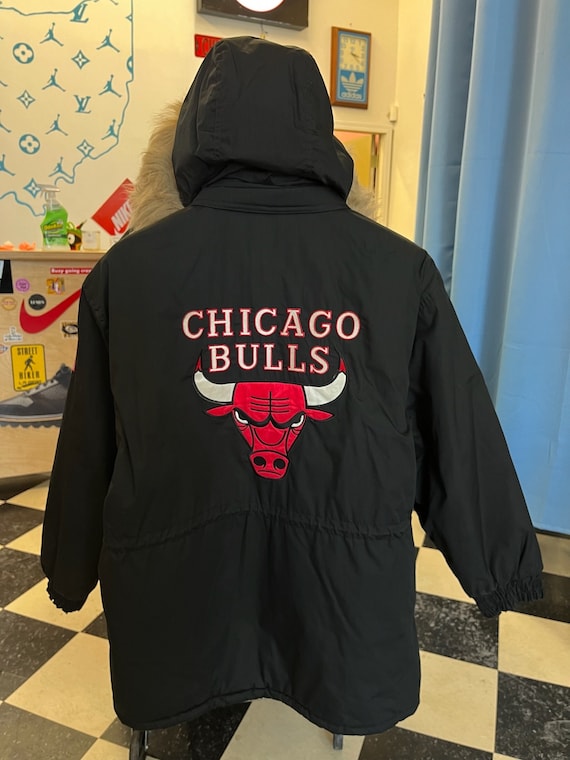 vintage pro player chicago bulls jacket coat mens siz… - Gem