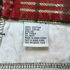 Vintage Get Used Plaid Jean Shorts Mens Size 29 Deadstock NWT 90s - Etsy