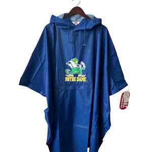 Vintage Notre Dame Fighting Irish Apex One Packable Poncho Mens Size ...