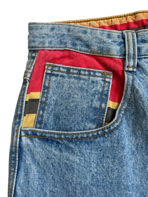 vintage get used ethnical roots jeans mens size 30 de… - Gem