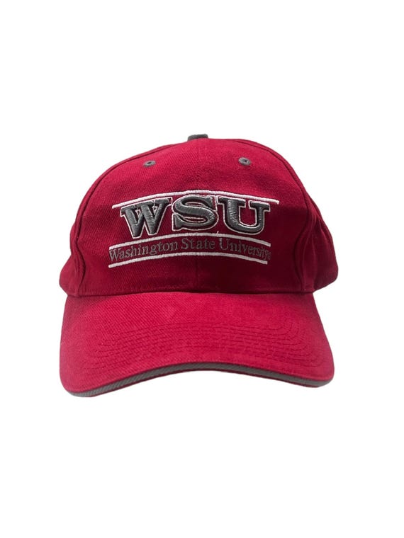 vintage washington state university curve bill dad by… - Gem