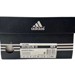 Vintage Adidas Bromium III Basketball Sneakers Shoes Mens Size 8 ...