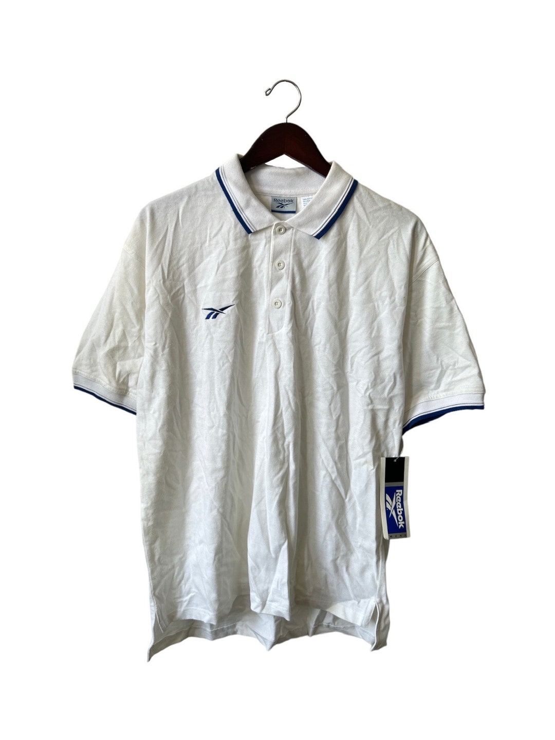 Vintage Reebok Polo Shirt Mens Size Medium Deadstock NWT 90s 1996 - Etsy