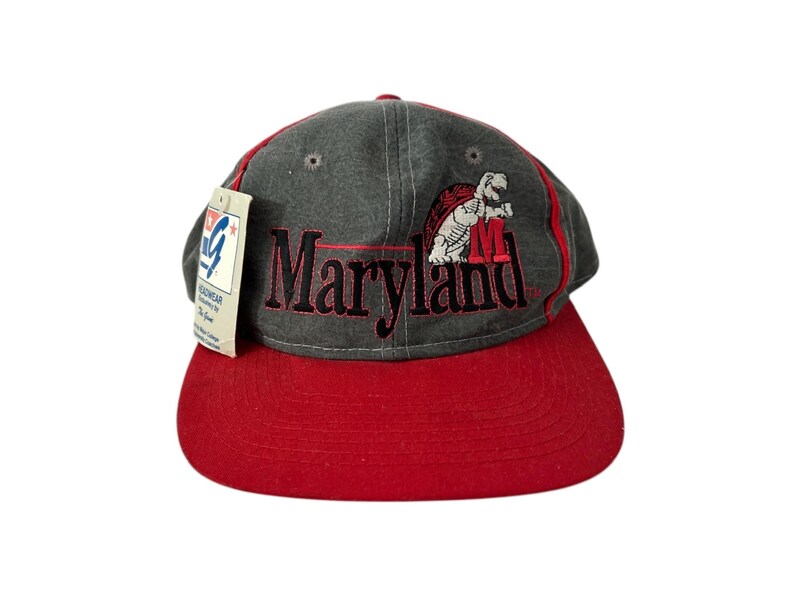 Vintage Maryland Terrapins Hat Cap Adult OSFA Deadstock NWT 90s the ...