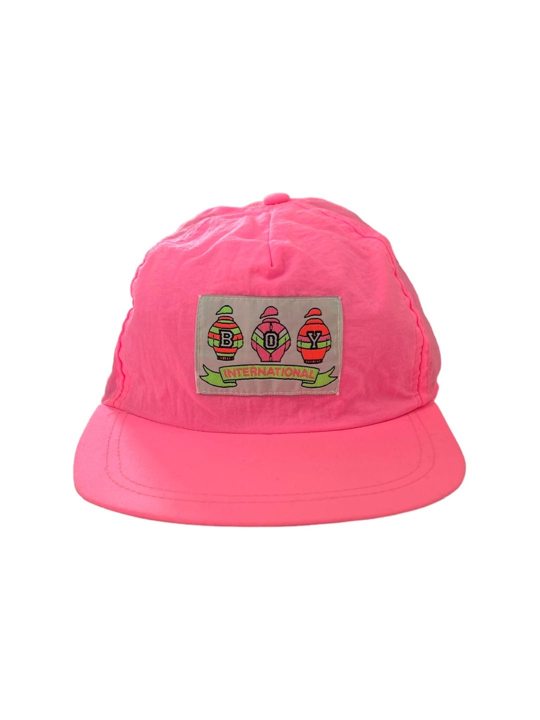 Vintage BOY International Neon Hat Adult OSFA Deadstock NWOT 80s - Etsy