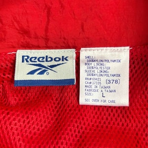 Vintage Reebok Vector Windbreaker Lightweight Jacket Mens Size Large ...