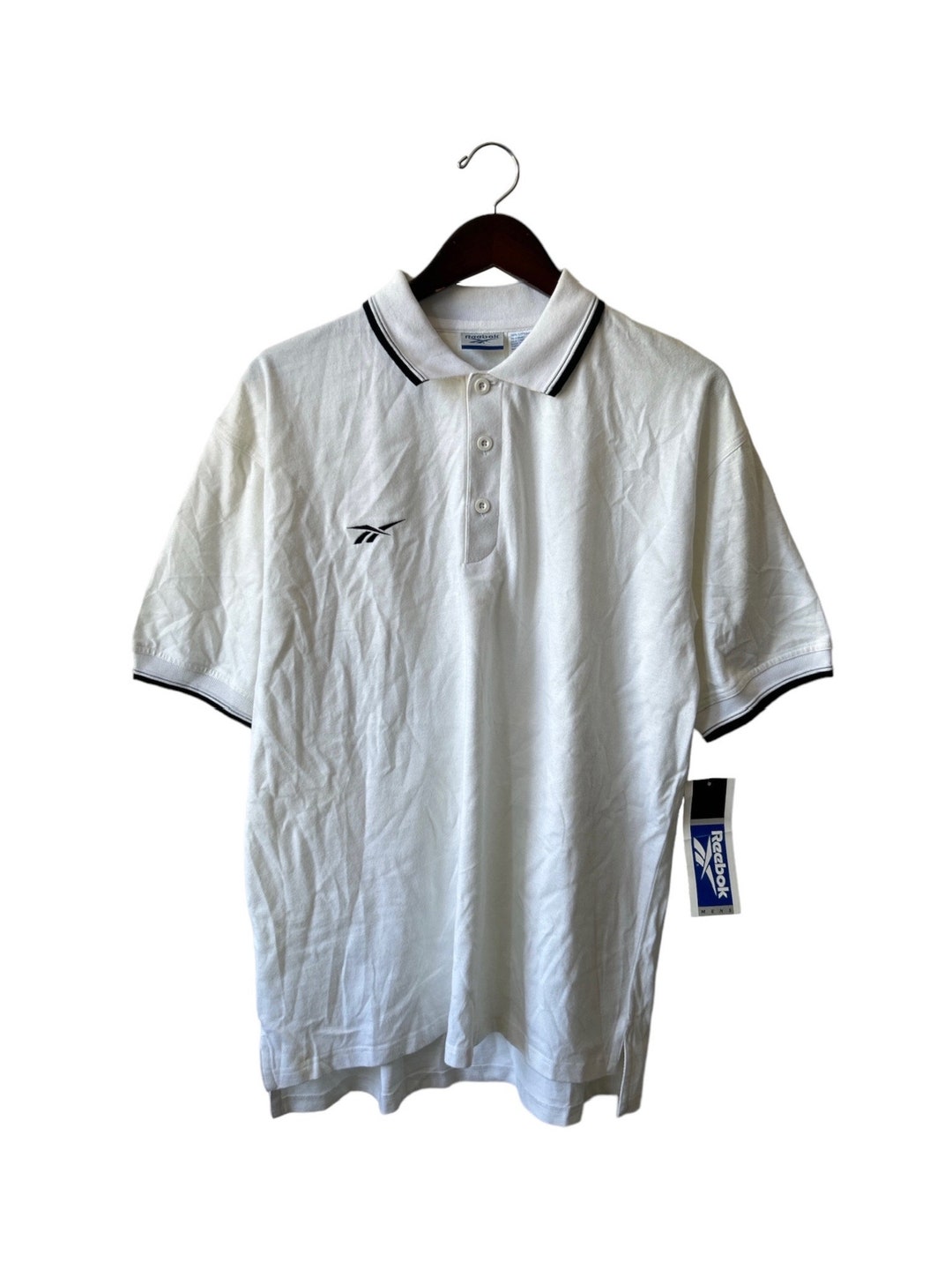 Vintage Reebok Polo Shirt Mens Size Medium Deadstock NWT 90s 1996 - Etsy