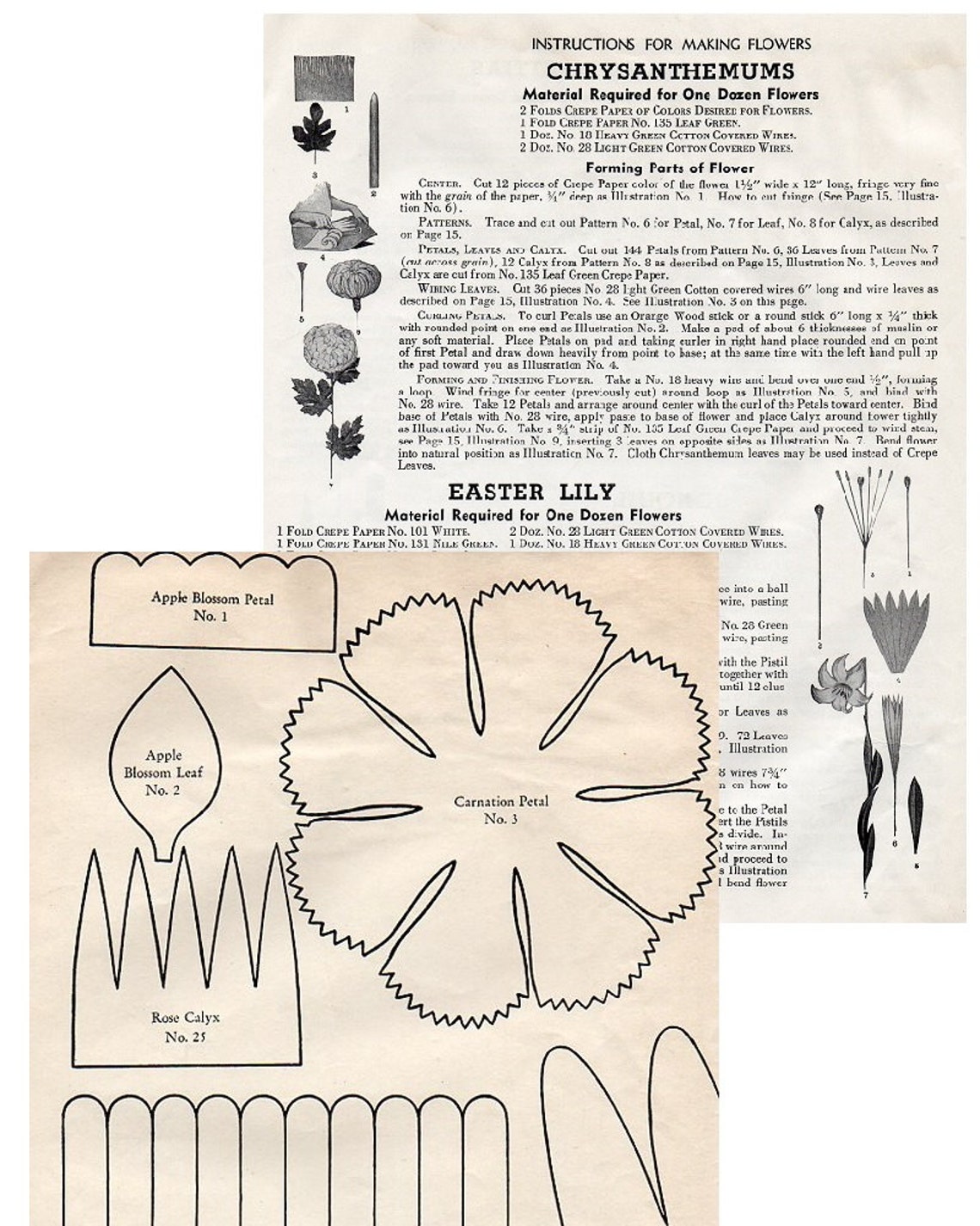 Vintage Art Deco 1930s Craft Ebook - Crepe Paper Flowers Costumes ...
