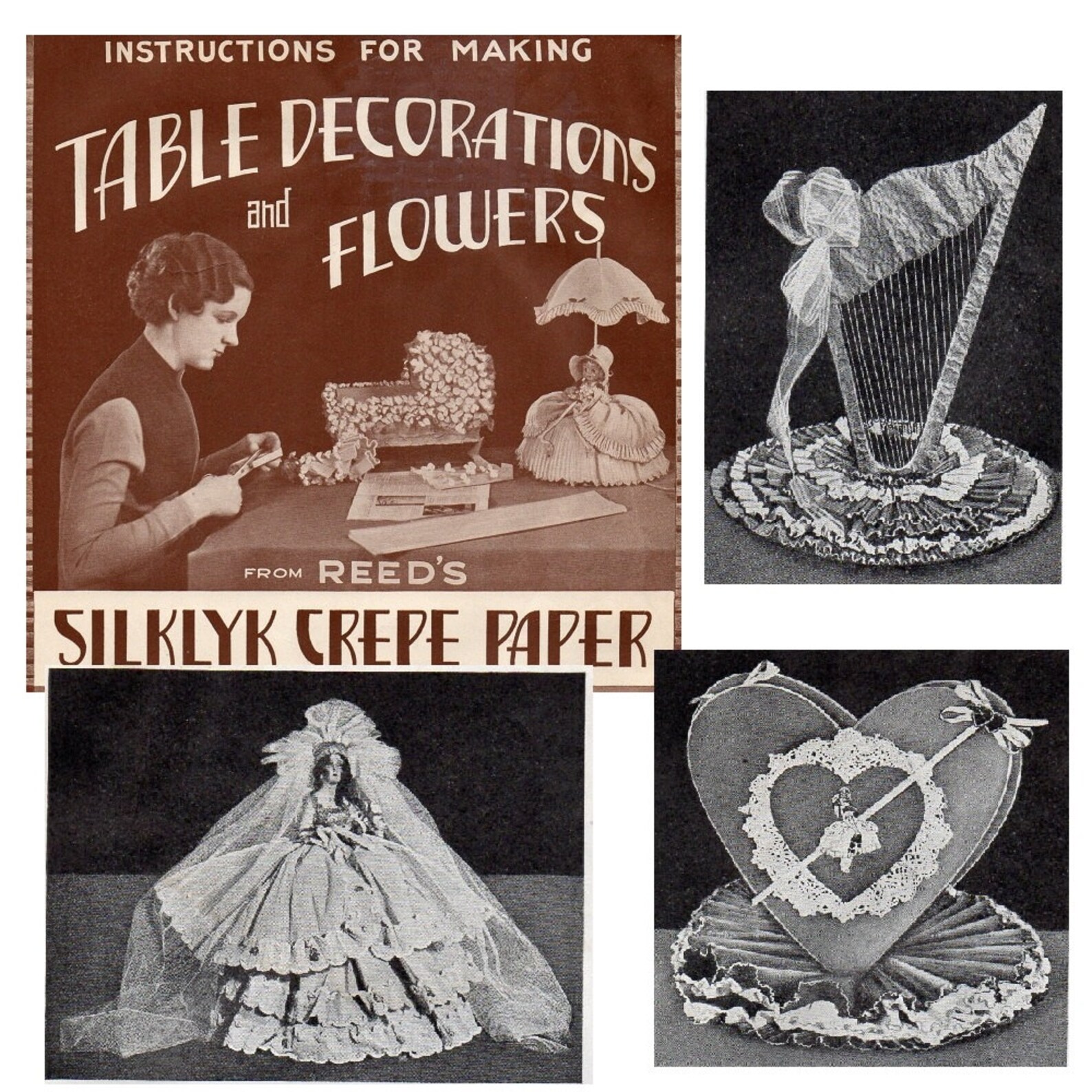 Vintage Art Deco 1930s Craft Ebook - Crepe Paper Flowers Costumes ...