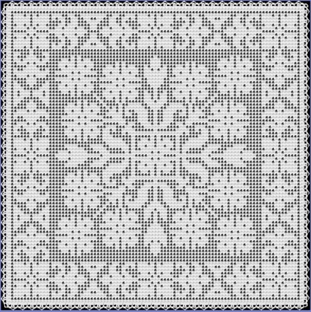 Wildflower Garden Filet Crochet Pattern - Etsy