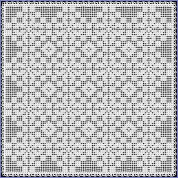 Flower Boxes Filet Crochet Pattern | Etsy