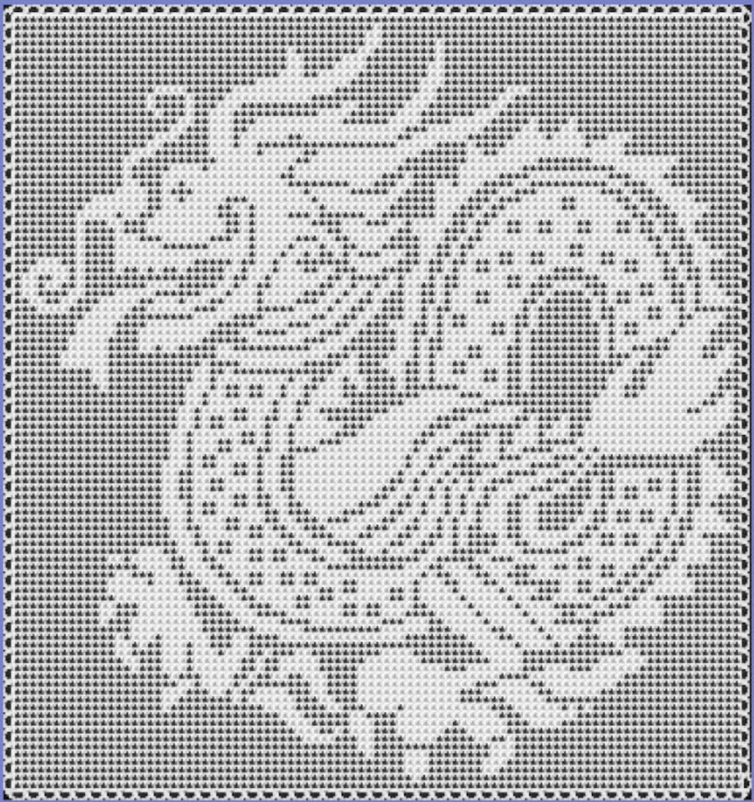 Mayan/aztec Dragon Doily Pattern - Etsy