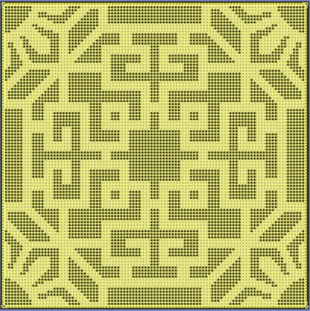 Chinese Lattice 1 Filet Crochet Doily Chart Pattern - Etsy Canada