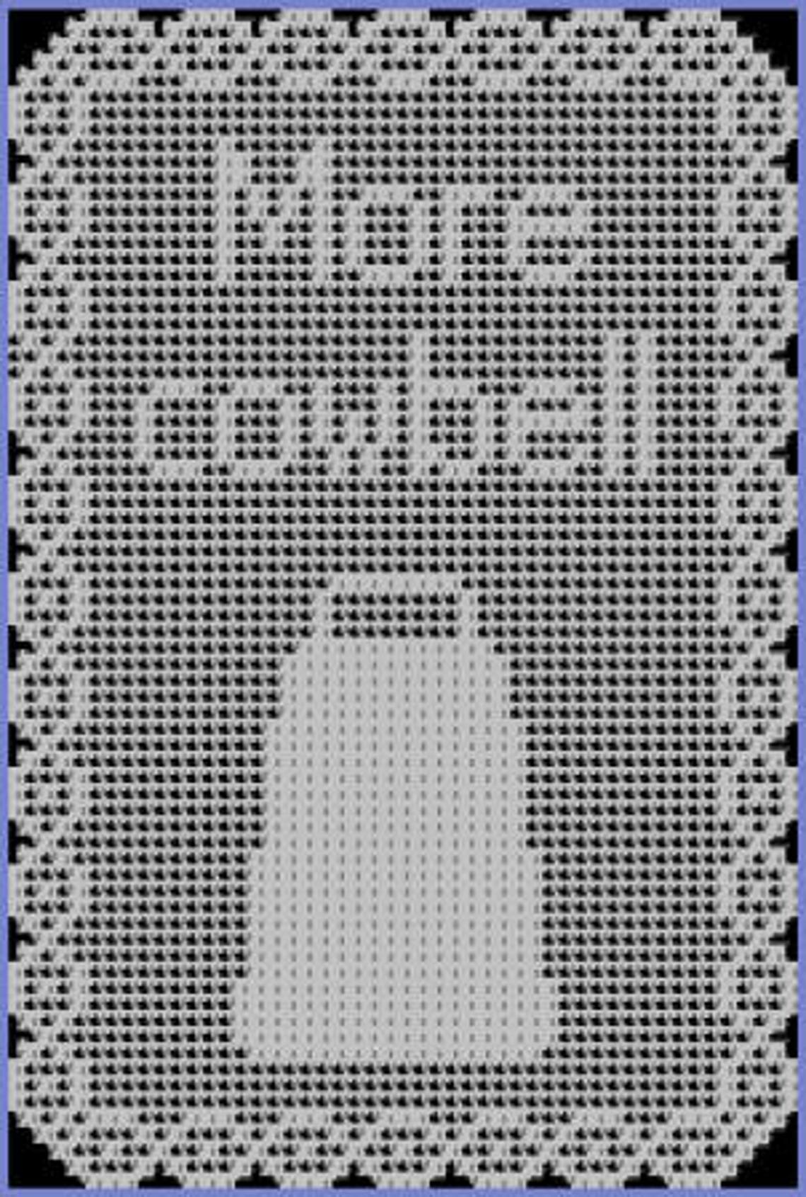 More Cowbell Filet Crochet Doily Pattern - Etsy