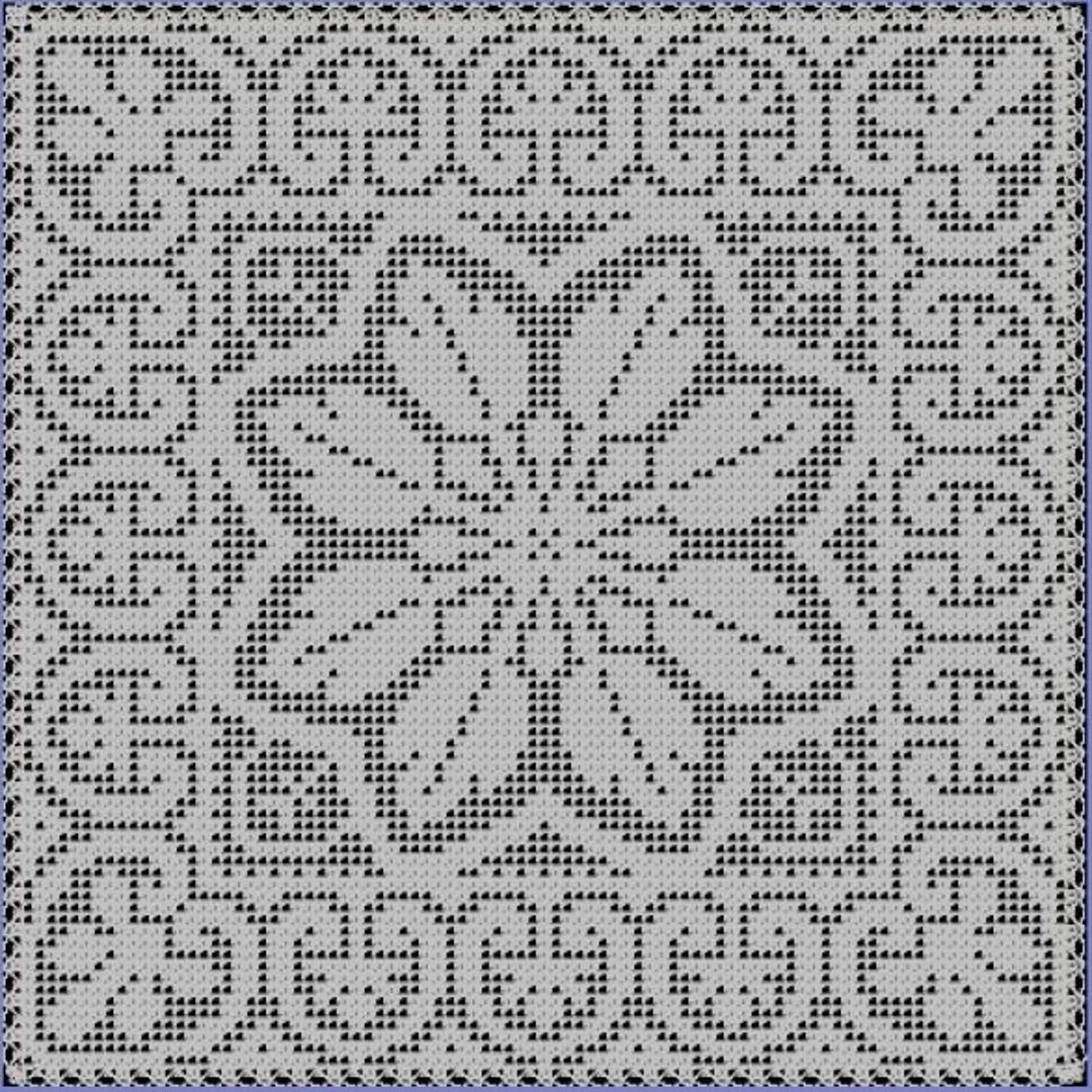 Spring Leaves Filet Crochet Pattern - Etsy