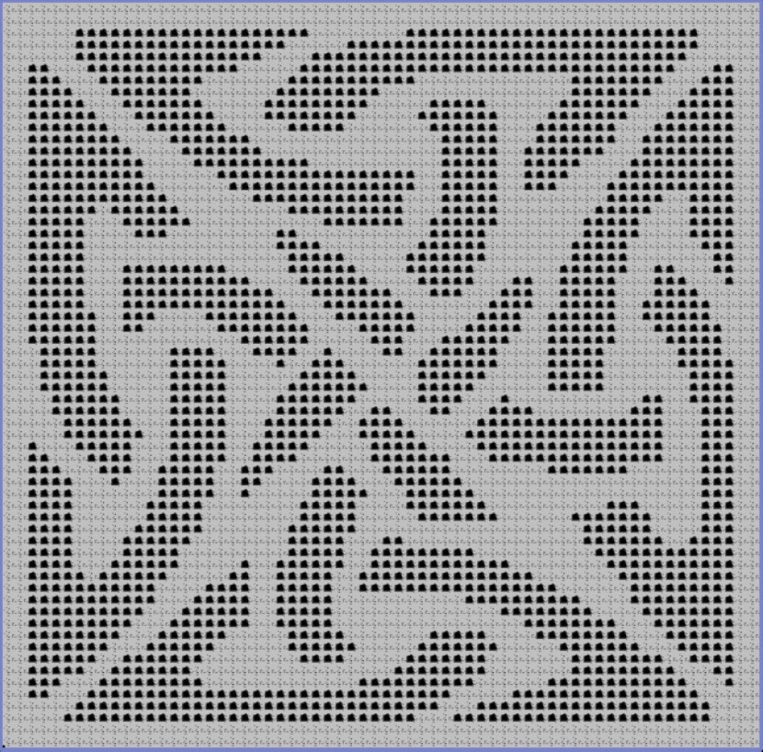 Square Celtic Knotwork Filet Crochet Doily Pattern - Etsy