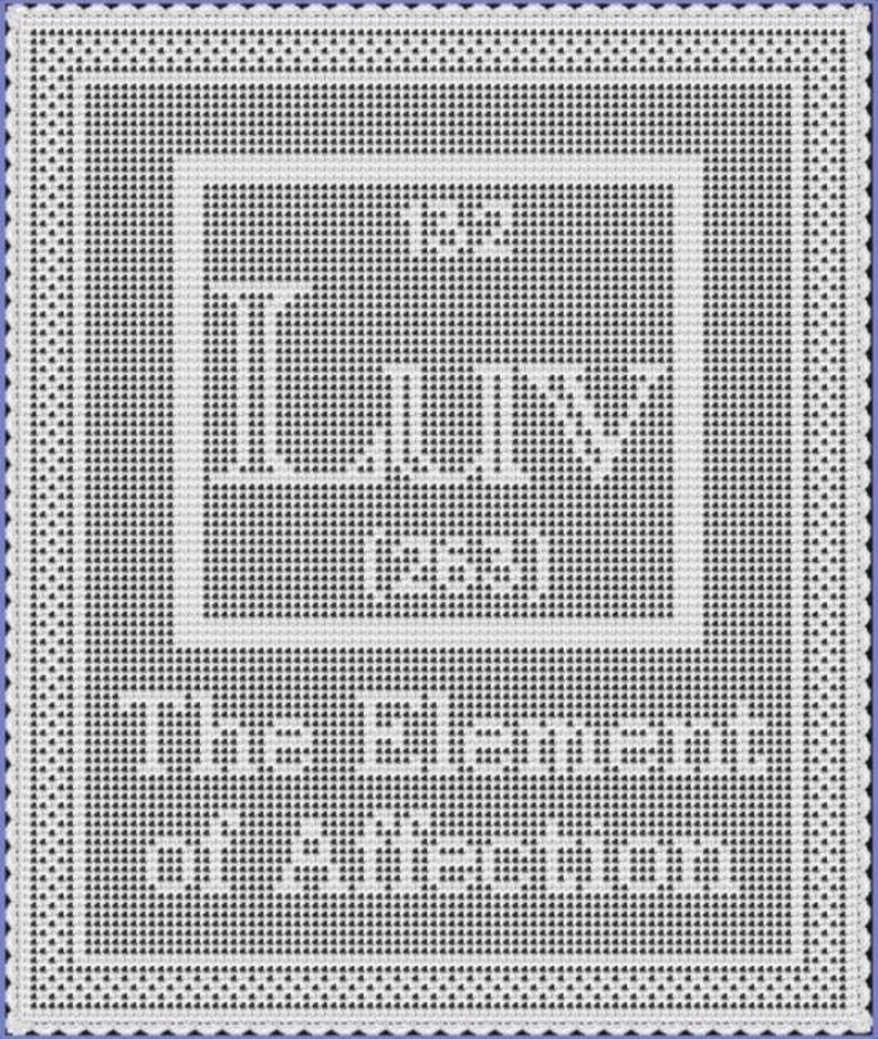 Elements Filet Crochet Chart Patterns - Etsy
