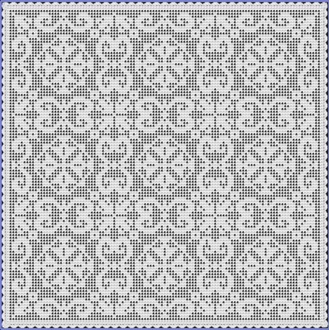 Spinning Stars Filet Crochet Pattern - Etsy