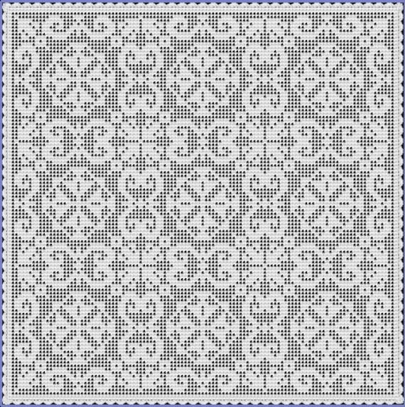 Spinning Stars Filet Crochet Pattern - Etsy