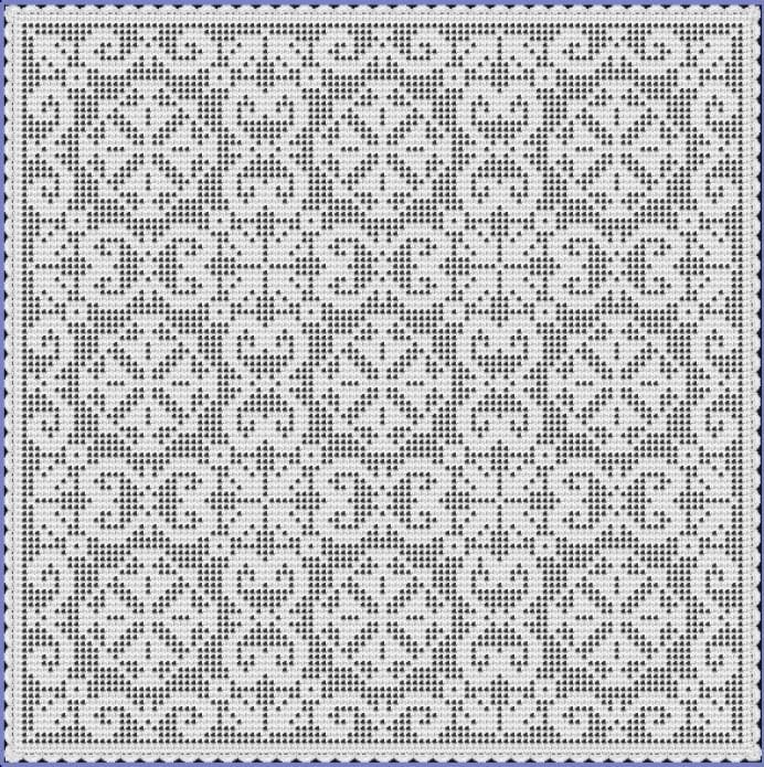 Spinning Stars Filet Crochet Pattern - Etsy