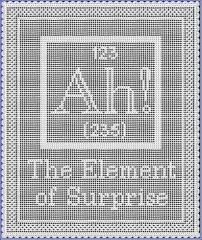 Elements Filet Crochet Chart Patterns - Etsy