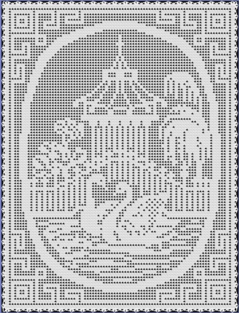 Swan Gazebo Filet Crochet Chart Pattern - Etsy