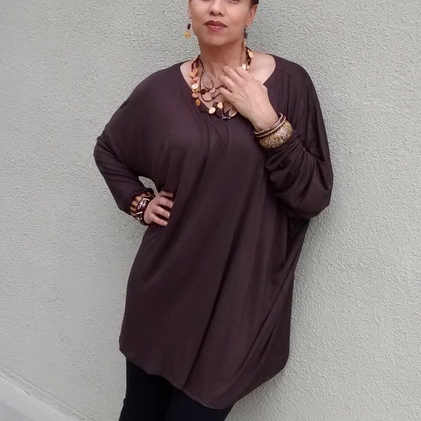 Brown Tunic - Etsy