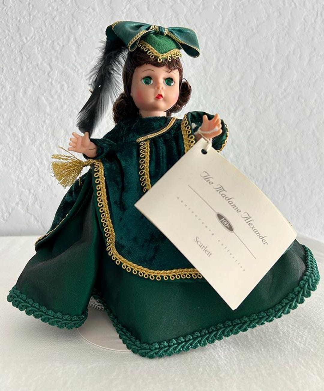 Madame Alexander Scarlett O'hara Doll: Green Velvet Gown, 8 Inch ...
