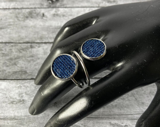 Resin Denim Ring - Etsy
